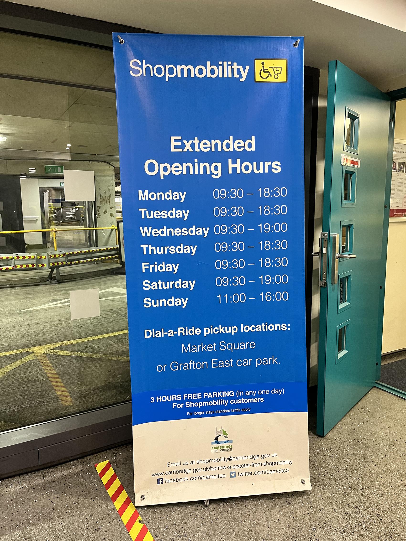 Cambridge, Grand Arcade | Scheme of the Month | ShopMobility UK